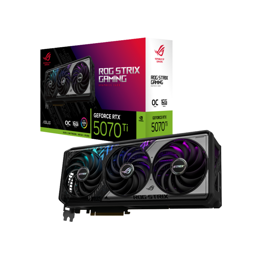 ASUS ROG Strix RTX 5070 TI 16GB OC GDDR7 Graphics Card ROG-STRIX-RTX50 – DynaQuest PC