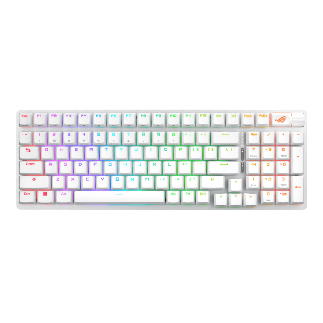 Asus ROG Strix Scope II 96 Wireless White Tri-Mode Hotswappable NX STO – DynaQuest PC