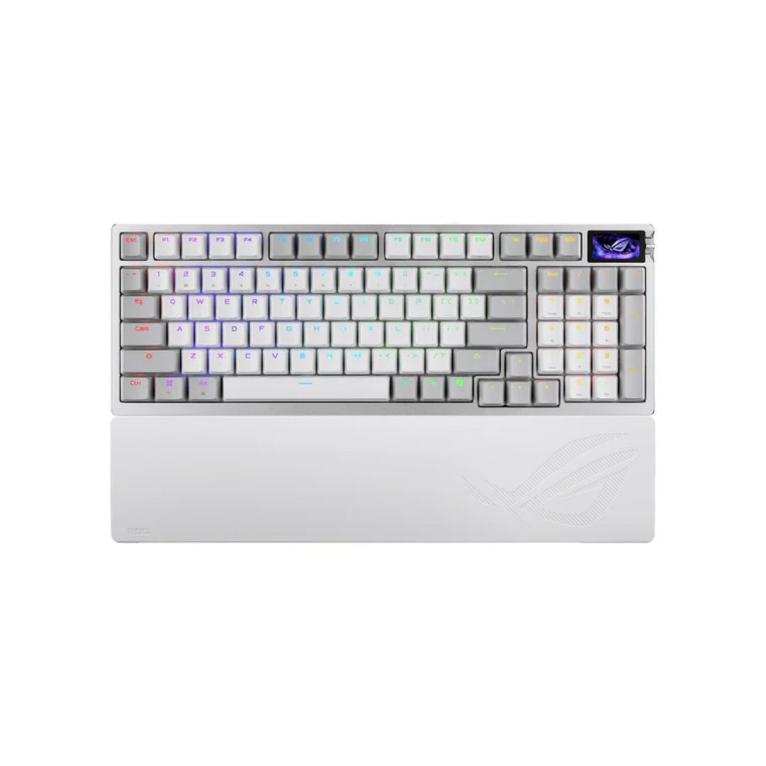 Asus ROG Azoth White 96% Wireless Analog Gaming Keyboard M902 (ROG HFX ...