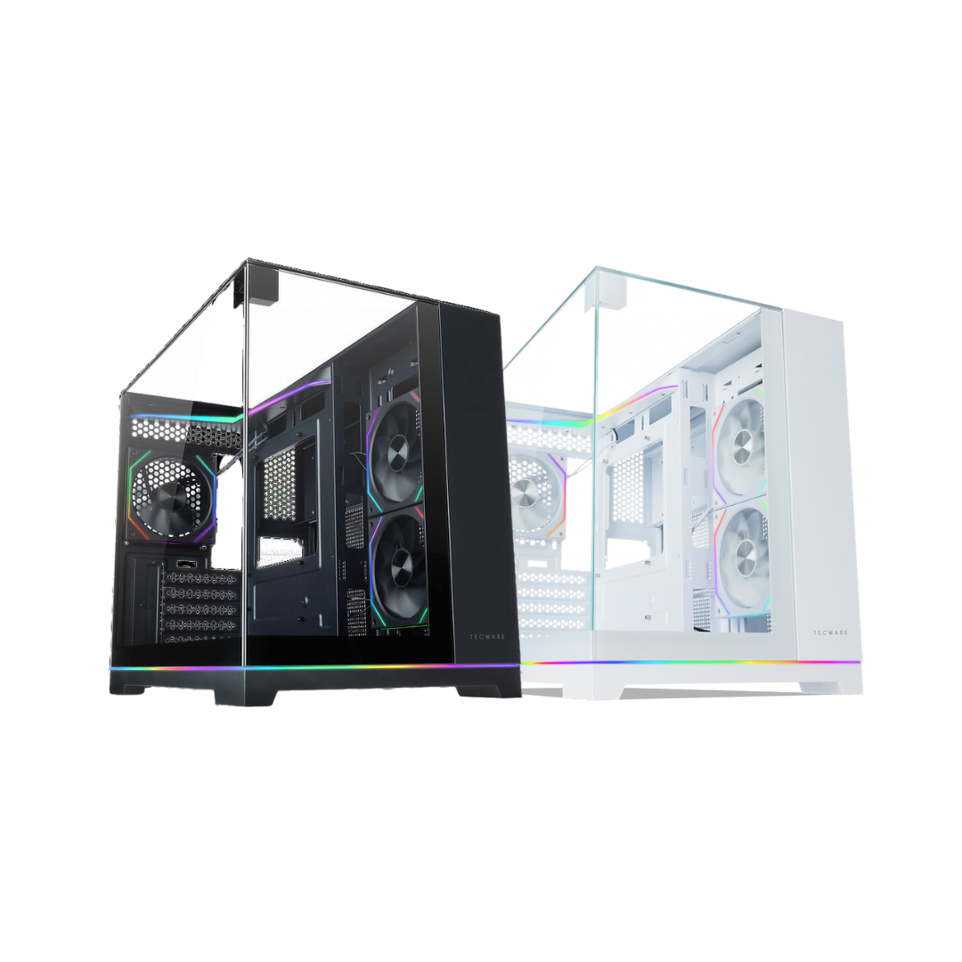 Tecware VX Prism M Triple Tempered Glass mATX Case – DynaQuest PC
