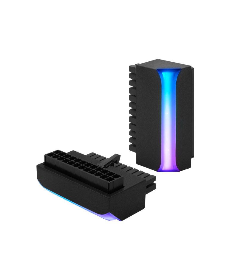 24pin ARGB AX-05 Motherboard 90° Adapter Connector BLACK – DynaQuest PC