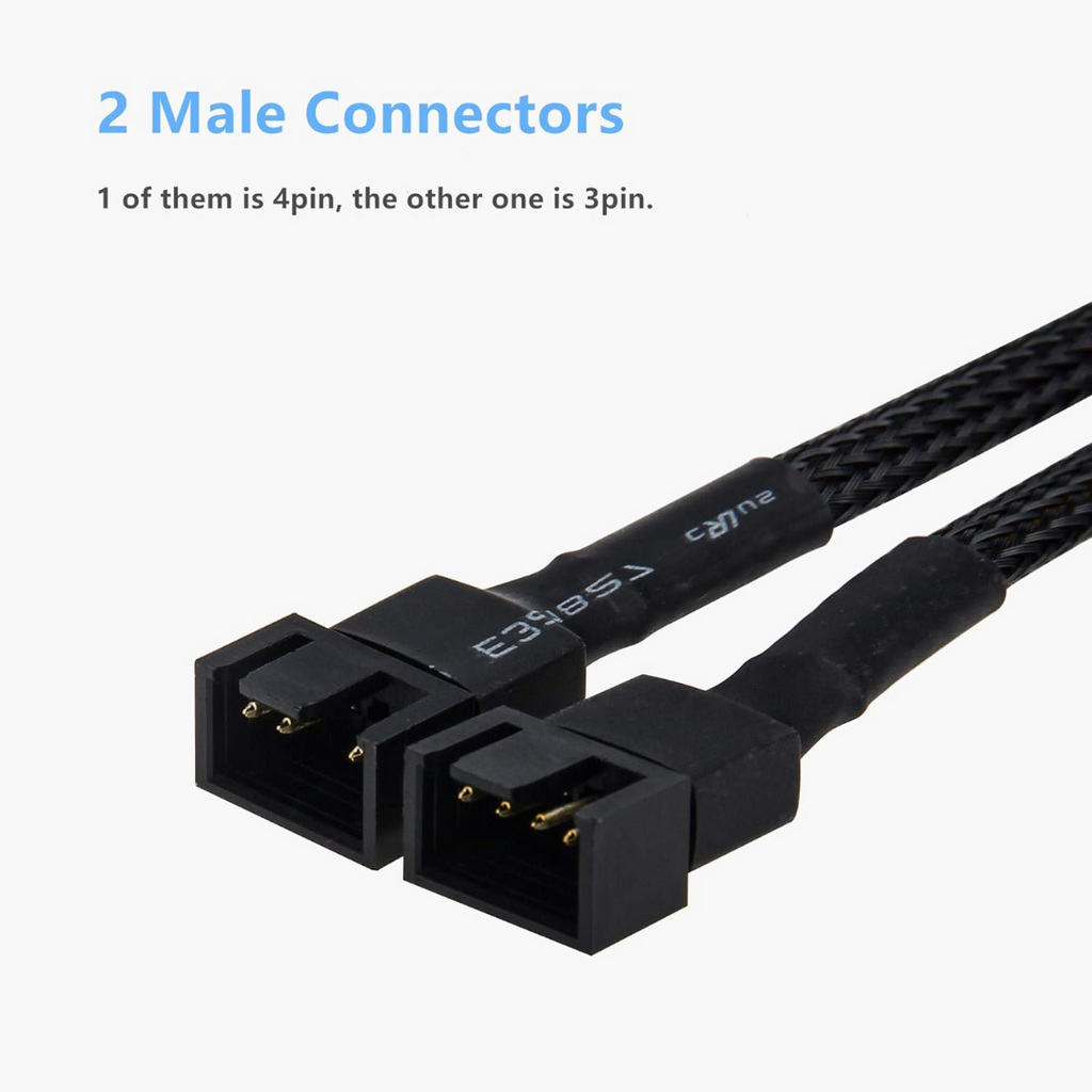 PWM TO 3 WAY 3pin / 4pin Power Fan Splitter Cable – DynaQuest PC