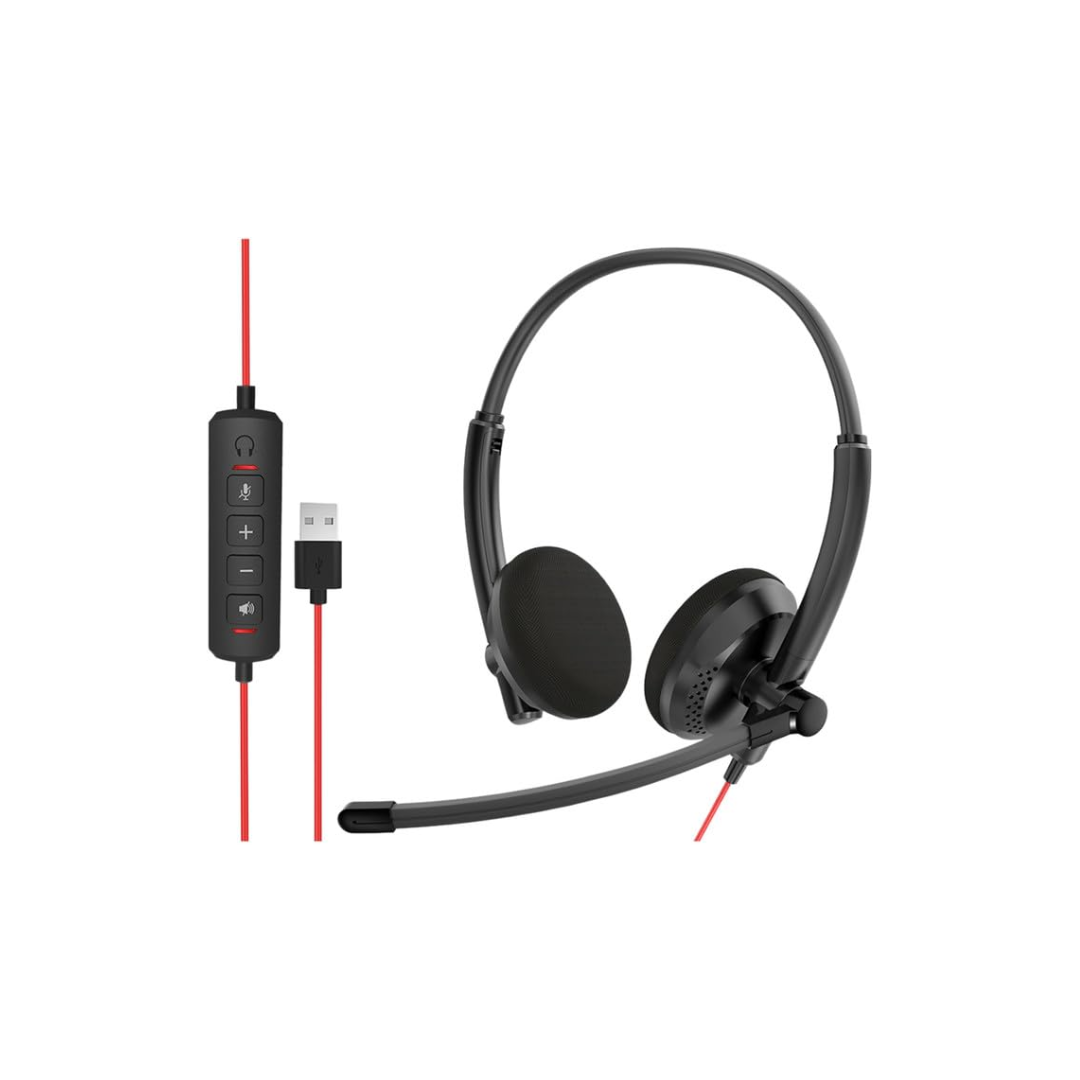 Livey LT-410DU USB Stereo Headset Black – DynaQuest PC