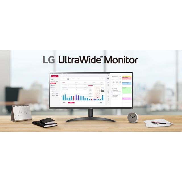 LG 34WQ500-B 34" Ultrawide IPS 100Hz FHD 2560X1080 5ms GTG Vesa Displa ...