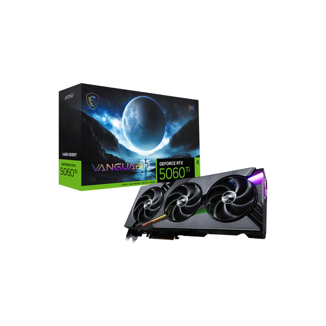 MSI RTX 5060 TI Vanguard SOC 16GB Graphics Card – DynaQuest PC