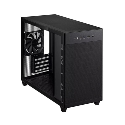 Asus Prime AP201 Tempered Glass Black MicroATX PC Case – DynaQuest PC