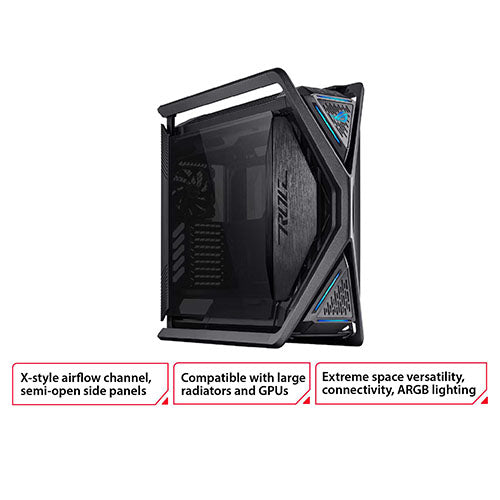 Asus ROG Strix GR701 Hyperion E-ATX Black Full Tower Gaming Case ...