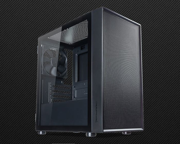 Tecware Nexus Air M2 Mesh TG mATX Case (3x120mm Fan included) Black ...